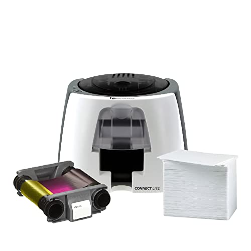BadgePass ConnectLITE ID Card Printer & Supply Bundle ONE Cloud Photo ...