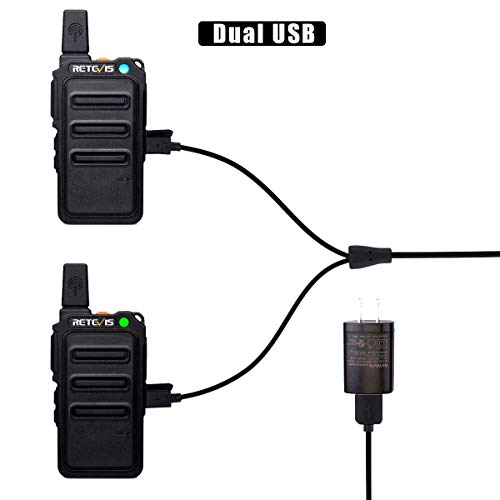 Retevis RT19 Walkie Talkies Rechargeable FRS 22 Channel 1300mAh ...