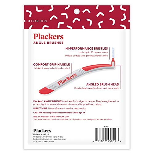 Plackers Angle Interdental Brushes Value Pack (16 Pieces) — 🛍️ The ...