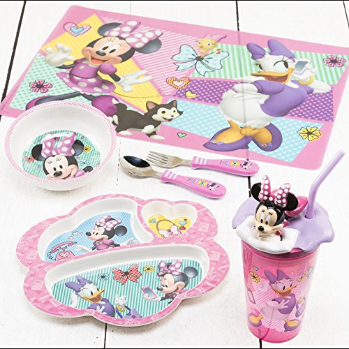 Zak Designs Minnie Easy Grip Flatware Fork And Spoon Utensil Set ...
