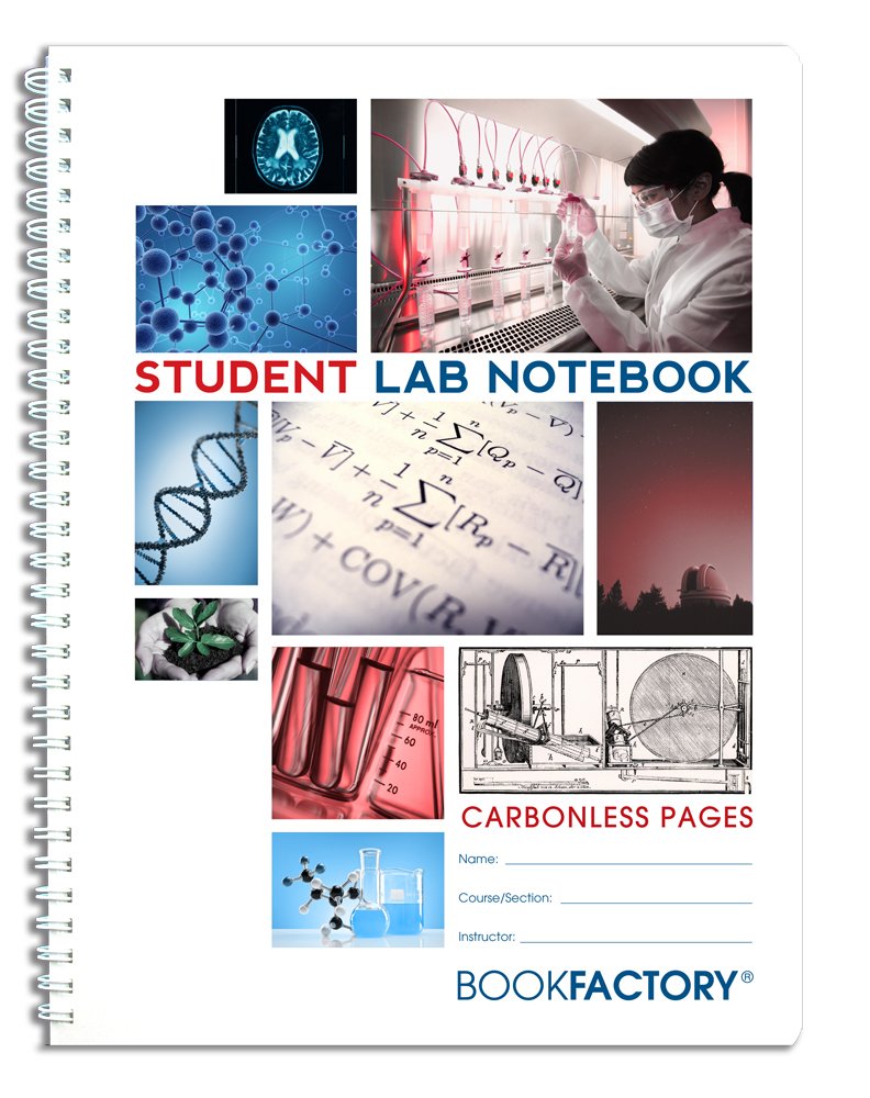 BookFactory Carbonless Student Lab Notebook - 50 Sets of Pages (8.5" X 11") (Duplicator ...