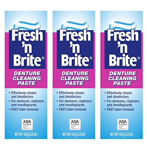 Fresh 'n Brite Denture Cleaning Paste For Dentures, Removable Partial ...