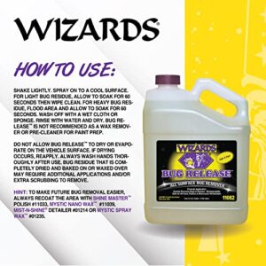 Wizards Bug Release - All Surface Bug Remover and Wash for All Vehicles - Softens and ...