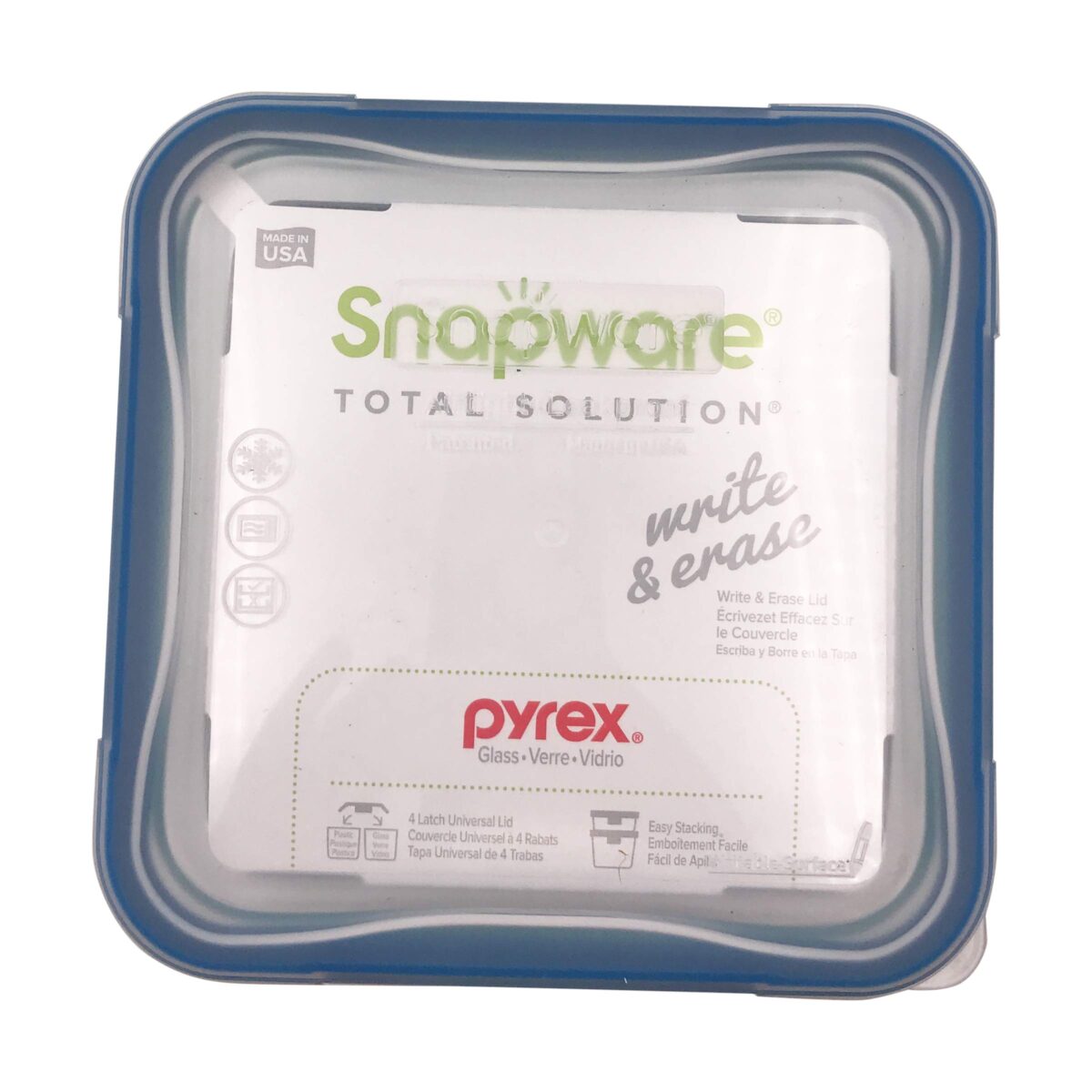 Snapware Total Solution Pyrex Glass Food Storage Container Set (8-Piece ...