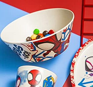 Zak Designs Marvel Spider-Man Dinnerware Set for Kids Includes 8" Plate ...