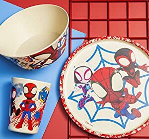 Zak Designs Marvel Spider-Man Dinnerware Set for Kids Includes 8" Plate ...