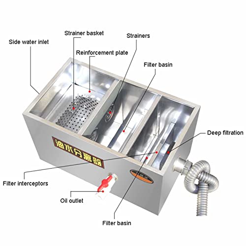 Commercial Stainless Steel Grease Trap Interceptor, Grease Trap, Oil ...