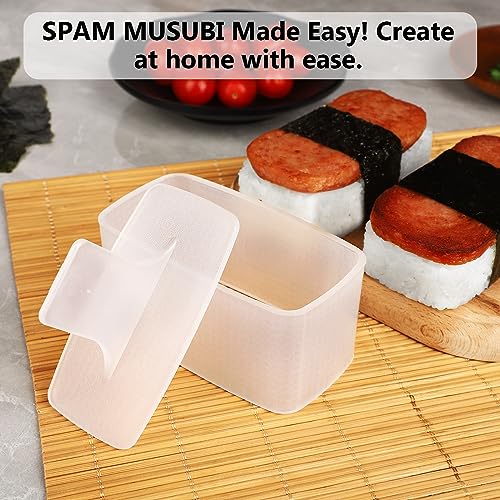 Spam Musubi Mold, Musubi Maker Press 2 Pack with Luncheon Meat Slicer ...