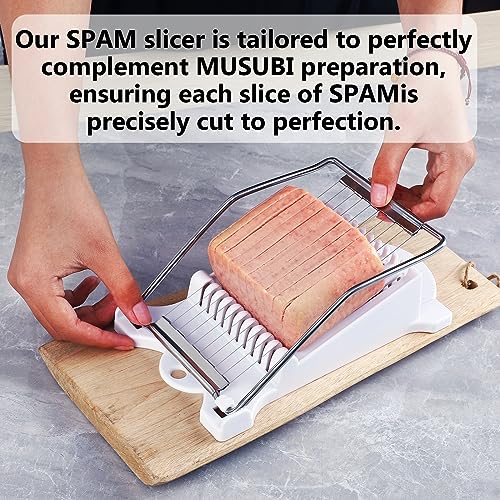 Spam Musubi Mold, Musubi Maker Press 2 Pack with Luncheon Meat Slicer ...