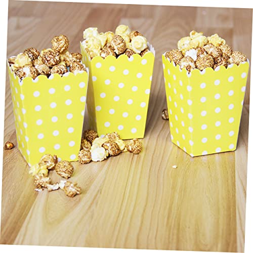 Disposable Containers 10pcs Popcorn Boxes White Popcorn Case Popcorn ...