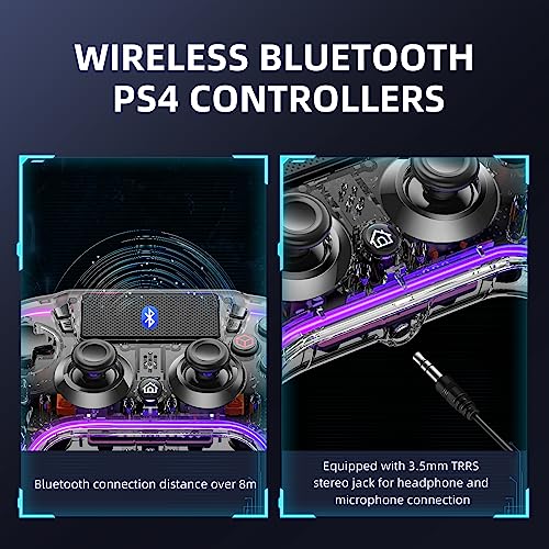 Honghao Controllers For PS4 With Hall Triggers/Vibration/Programming/8 ...