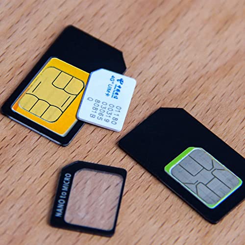 VIVP 2 Pcs SIM Card Adapter Kit - 4 in 1 Nano Micro Standard Converter ...