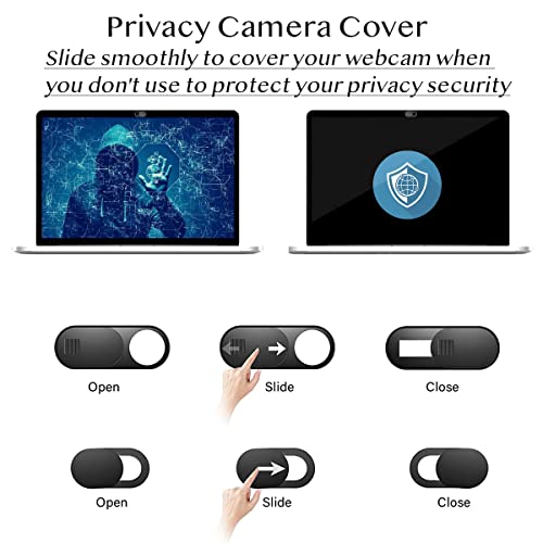 FMDAN Webcam Cover, 6 Pack Laptop Camera Cover, Ultra Thin Privacy ...