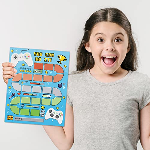 Video Game Magnetic Dry Erase Chore Chart for Kids, Video Game Task ...