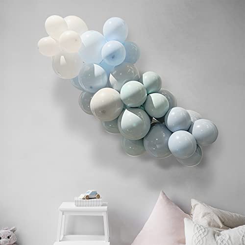 Dusty Blue Balloon Light Blue Gray Balloons Garland Arch Kit Matte Blue ...