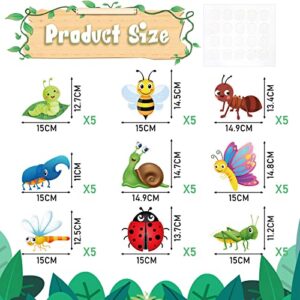 Pajean 45 Pcs Bugs Bulletin Board Cutouts Insect Bug Mini Accents Card ...