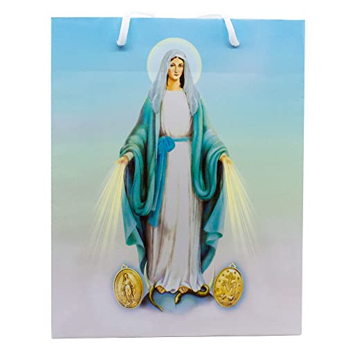 Catholic Gift Bag | Beautiful Marian Designs | Miraculous Medal or ...