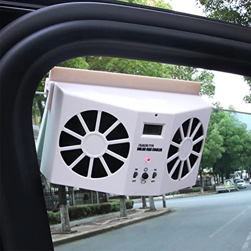 Solar Powered Car Window Fan Universal Solar Car Window Exhaust Fan Car ...