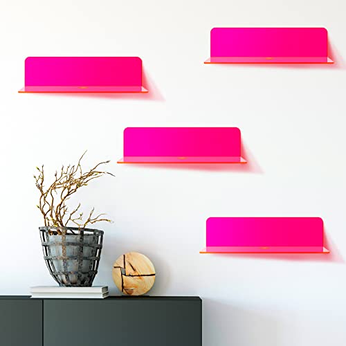 Floating Wall Shelves 9 Inch Acrylic Small Wall Shelf Hanging Shelves ...