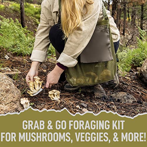 Foraging Bag - Foraging kit with Bag and Knife, Mushroom Bag - Morel ...