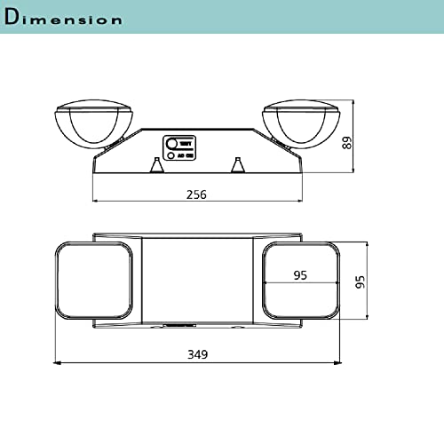LED Emergency Lights with Battery Backup, Indoor Emergency Exit Light ...