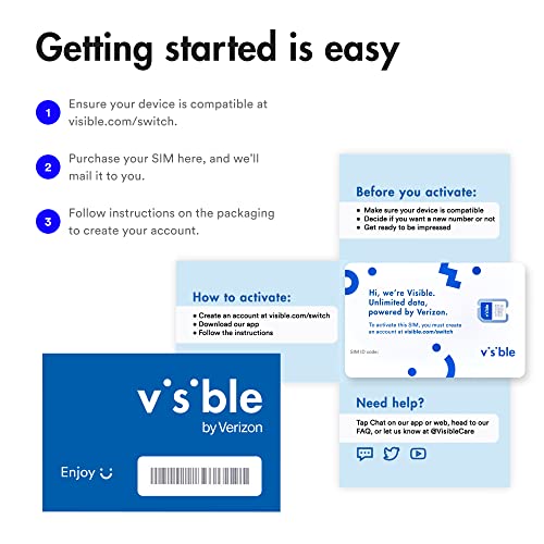 Visible Wireless BYOD SIM Card | Choose Your Unlimited Data Prepaid ...