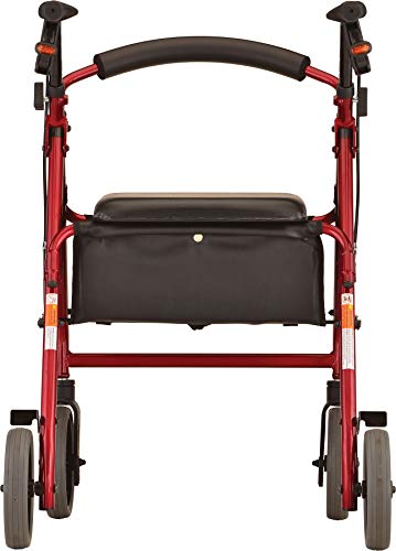 NOVA Zoom Rollator Walker with 22” Seat Height, Rolling Walker with ...