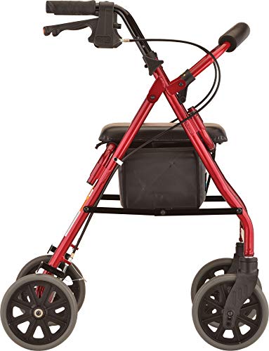NOVA Zoom Rollator Walker with 22” Seat Height, Rolling Walker with ...