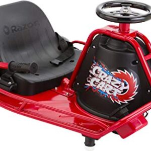 Razor Crazy Cart - 24V Electric Drifting Go Kart - Variable Speed, Up ...