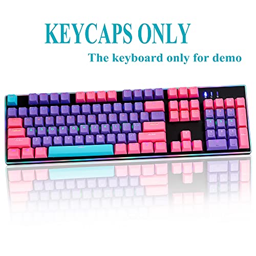 Ussixchare Backlit Keycaps 60 Percent 87/104 PBT Key Caps Set for 60% ...