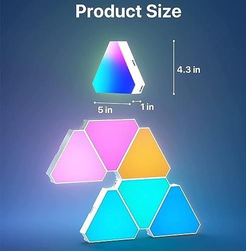 Triangle LED Light Panels, Triangle Lights with 6 Connection Ports ...