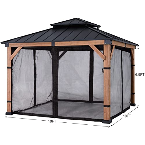 ABCCANOPY Gazebo Netting Replacement 10x10 - Universal Mosquito Netting ...