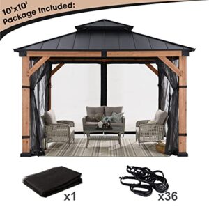 ABCCANOPY Gazebo Netting Replacement 10x10 - Universal Mosquito Netting ...