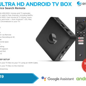 Ematic 4K Ultra HD Android TV Box with Built-in Chromecast + Netflix ...
