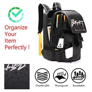 BE SMART Hiking Outdoor Travel Backpack with Cyberpunk Design, Water ...