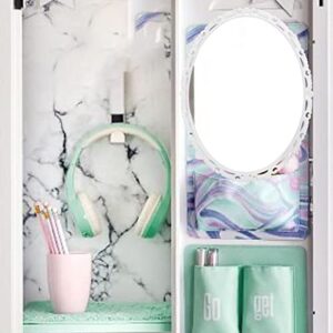 Magnetic Locker Mirror, Real Glass Small Mirrors for Locker with ...