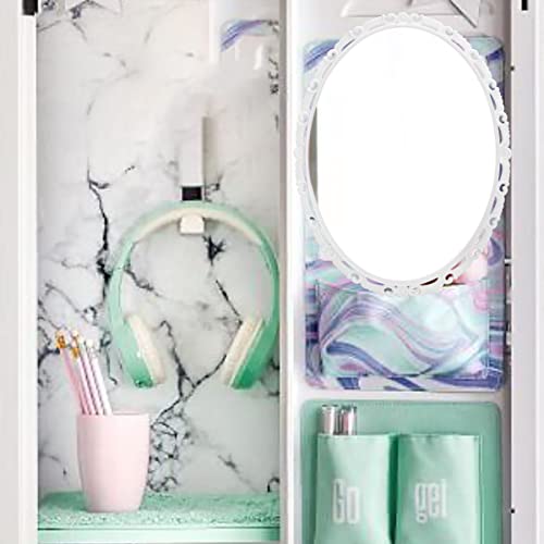 Magnetic Locker Mirror, Real Glass Small Mirrors for Locker with ...