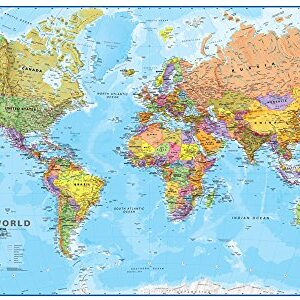 Maps International Giant World Map - Mega-Map Of The World - 46 x 80 ...