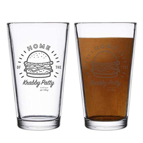 The Krusty Krab Home of the Krabby Patty Drinking Glass — 🛍️ The Retail ...