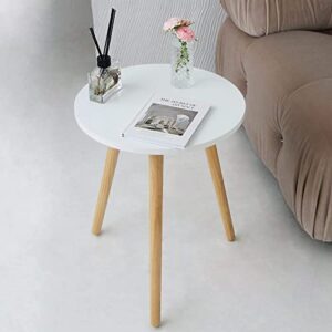AWASEN Round Side/ End Table, Accent Nightstand Modern for Living Room ...