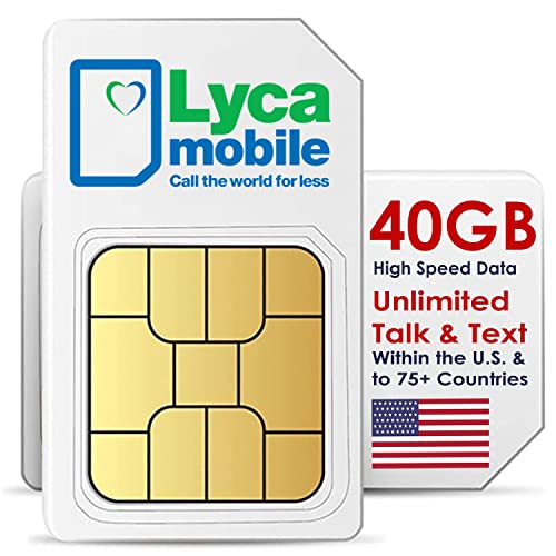 Lyca Mobile $49 30 Day Plan U.S.A. SIM Card with Unlimited Data ...