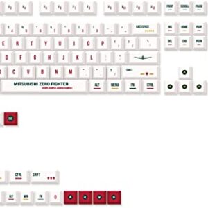 IOAOI Aircraft Keycaps, PBT Keycaps 128 Key Custom Keycap Set with Key ...