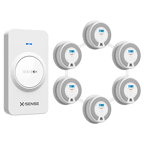 X-Sense Wireless Interconnected Combination Smoke and CO Alarms SC07-W ...