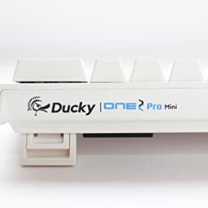 Ducky One 2 Mini Pro Pure White RGB LED 60% Double Shot PBT Mechanical ...