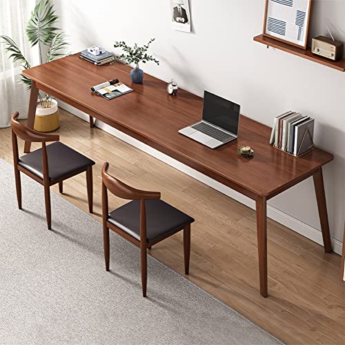NELYE Mid-Century Long Desk Table - 71 Inches Wood Simple Modern Extra ...