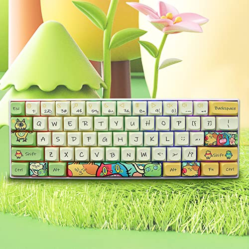 JSJT Custom Keycaps 135 Keys Cartoon Anime Keycaps XDA Profile Magical ...