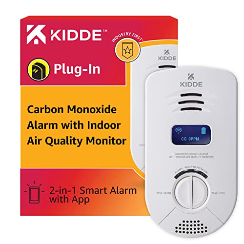 Kidde Smart Carbon Monoxide Detector & Indoor Air Quality Monitor, Plug ...
