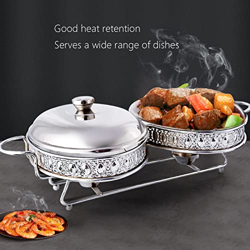 IGUATU Food Heater - Buffet Server and Heater, Burner to Keep Food Warm ...