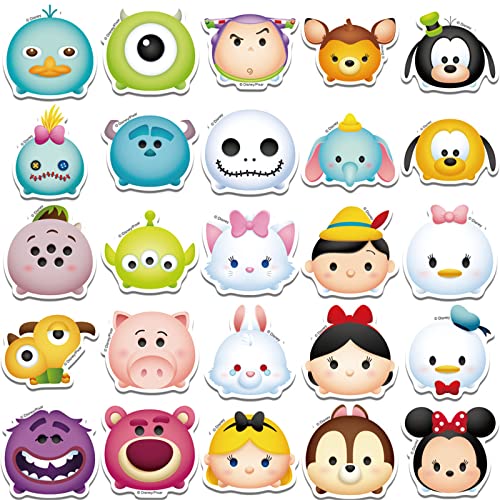 50Pcs Mixed Disney Cartoon Stickers Pack Princess Stickers Cute Cartoon ...