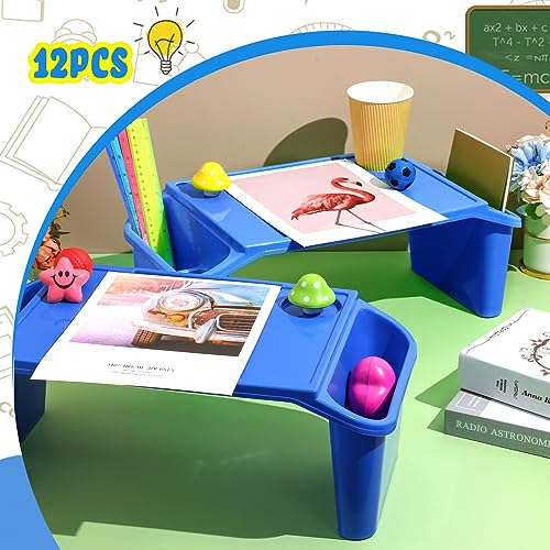 Kisston 12 Pcs Kids Lap Desk Bulk Lap Tray Lap Table Bed Table Plastic ...